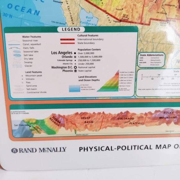 Rand Mcnally | Office | Rand Mcnally United States Physical Political ...